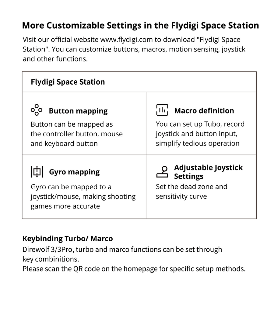 FLYDIGI Direwolf 3 Gaming Controller User Manual – Flydigi